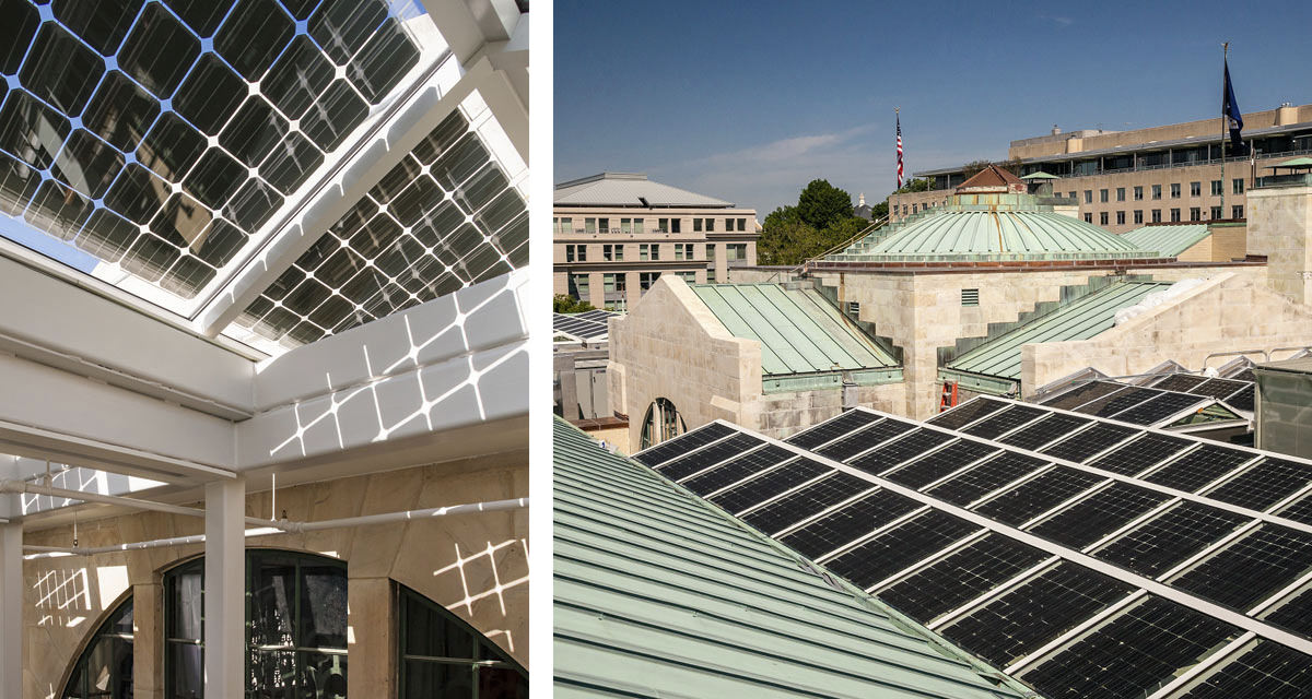 Techos acristalados BIPV - Paneles solares individuales que se integran ...